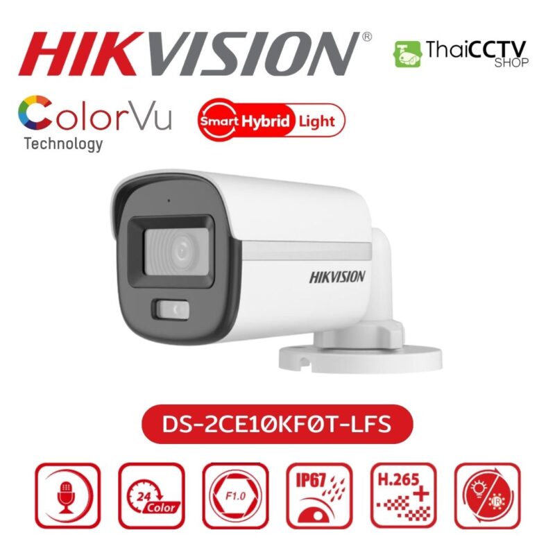 DS-2CE10KF0T-LFS Hikvision ColorVu With Smart Hybrid Light